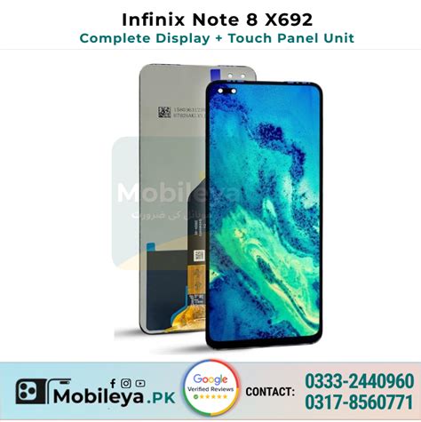 Infinix Note 8 LCD Display Panel With Fitting Mobileya