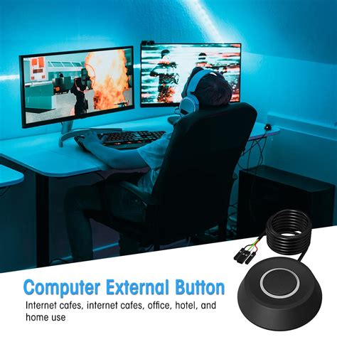 Verilux® Desktop Led Computer Power Button Pc Switch External Power Sw