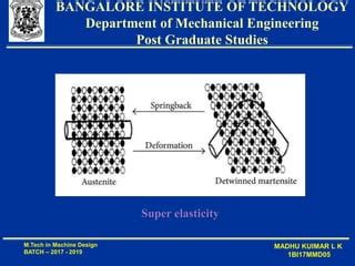 APPLICATION OF THE SHAPE MEMORY ALLOY IN ROBOTICS PPT