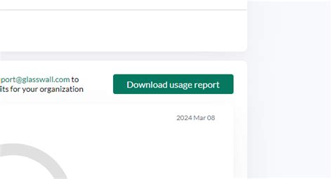 creating a license usage report