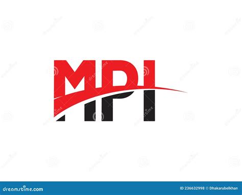 mpi letter initial logo design stock vector illustration of alphabet template 236632998