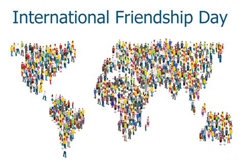 International Friendship Day Icograms Template