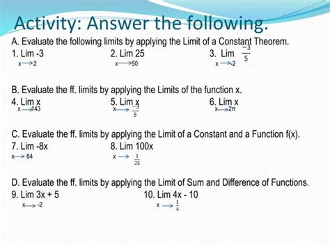 Limits Of Function Pptx