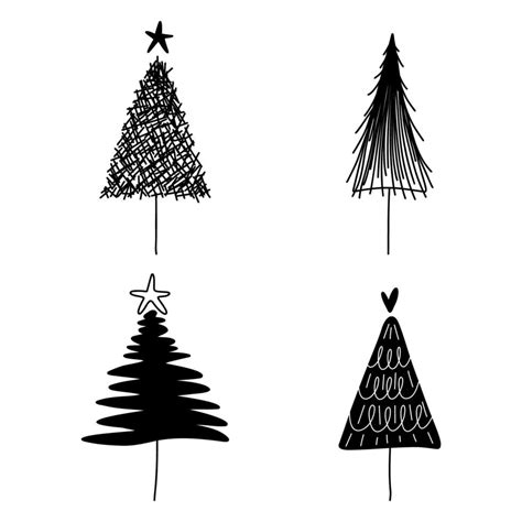 Simple Christmas Tree Vector Illustration 10747799 Vector Art At Vecteezy