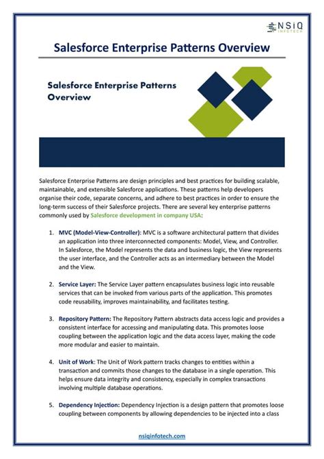 Salesforce Enterprise Patterns Overviewpdf