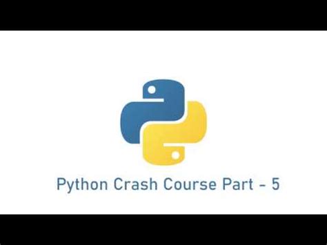 Python Crash Course Part Beginner S Python Course Python Tutorial YouTube