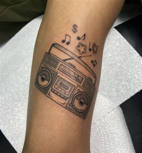 Boom Box Tattoo Leg Tattoos Unique Tattoo Designs Small Tattoos