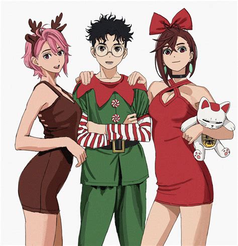 Ayase Momo Takakura Ken Turbo Granny And Shiratori Aira Dandadan