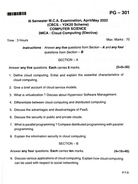 Cloud Computing Elective Pdf