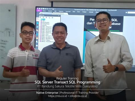 Training “sql Server Transact Sql Programming” Bersama Sakuratex
