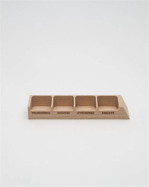 Wooden Inlay For Monolith 4 Pillbox Beech Schoendiener