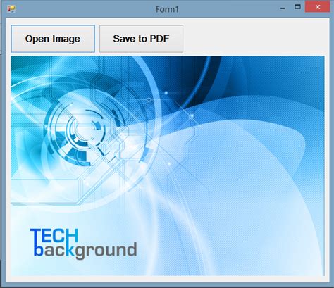C Save Picture Box Image To Pdf File Stack Overflow