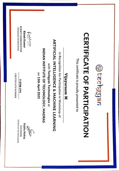 Ai Machinelearning Iitmadras Techgyan Vijayaraam Mahesh