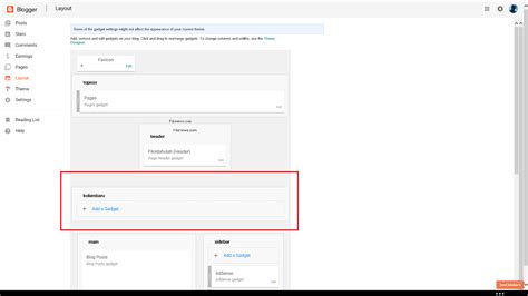 Cara Tambah Colum Baru Pada Layout Blogspot
