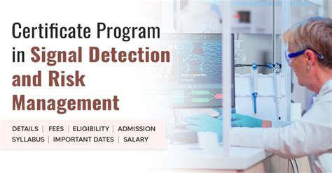 Certificate Program In Signal Detection And Risk Management Detail