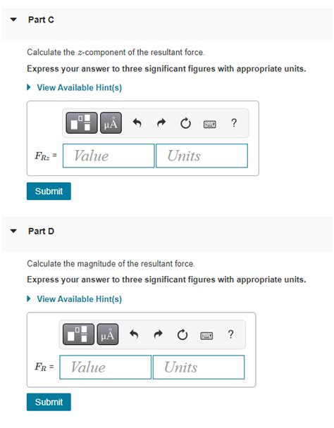 Solved Learning Goal: To calculate a resultant force in | Chegg.com