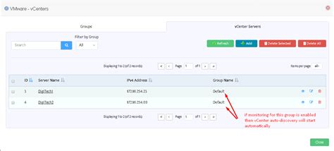 Configuring Vmware Monitoring Network Monitoring Tools