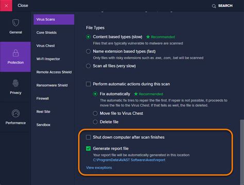 How To Adjust Settings For Virus Scans In Avast Antivirus Avast