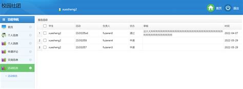 基于ssm开发校园社团管理系统（前台 后台） 论文 简单学生html静态dreamweaver网页毕业设计制作作业成品下载代做divcss源码模板