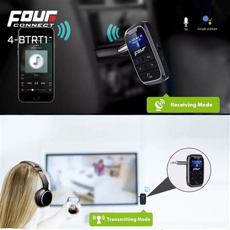 Four 2 In 1 Bluetooth Transmitter And Receiver Wireless Audio Adapter Aigroup