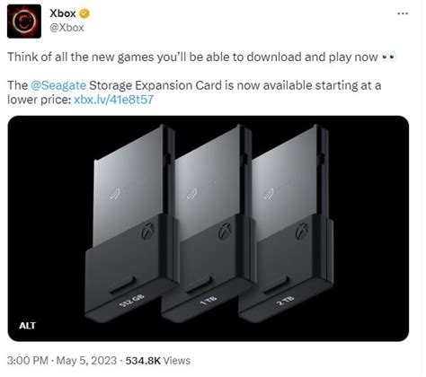 Seagate снизила цены на внешние накопители Storage Expansion Card для ...
