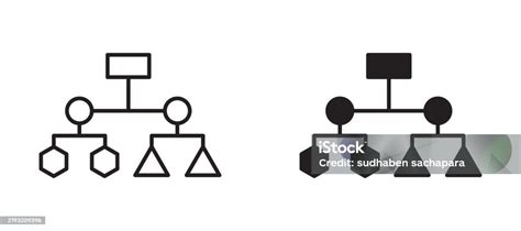Classification Vector Icon Set Black Filled And Outlined Style Stock Illustration Download