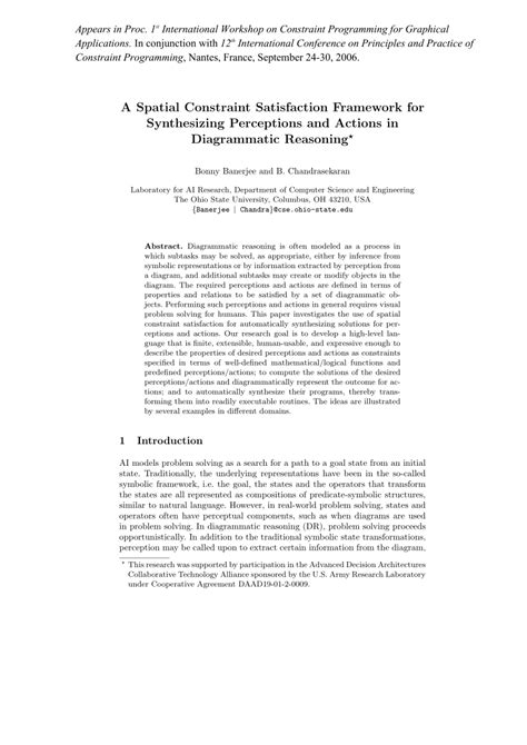 Pdf A Spatial Constraint Satisfaction Framework For Synthesizing