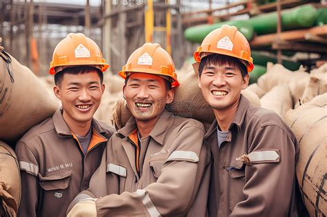 工厂开心的工人高清图片下载 正版图片600998194 摄图网