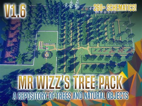 Mr Wizz S Tree Pack V Schematics Custom Trees Of All Sorts And Much More Minecraft Map