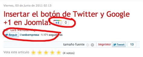 Insertar Botón 1 Y Sígueme En Cabecera Joomla 15 Foro Webempresa