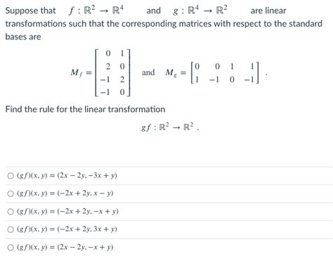 Solved → R4 8r4 → R2 Suppose That Fr2 And Are Linear