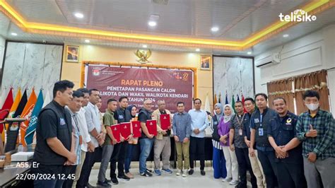 KPU Kendari Tetapkan Lima Paslon Wali Kota - Wakil Wali Kota untuk Pilwali 2024 - telisik.id