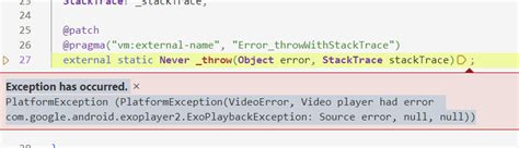 Dart I Am Creating Simple Video Player App In Flutter But It Show Me