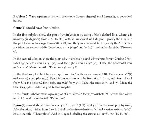 Solved Problem 2 Write A Program That Will Create Two