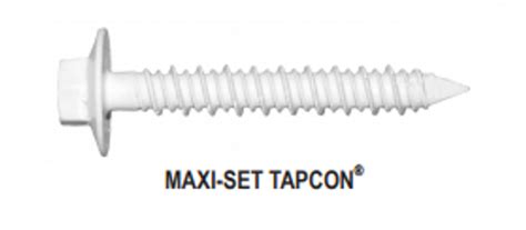 Screw Anchors 14 Maxi Set Tapcon® For Concrete Hurricane Shutters