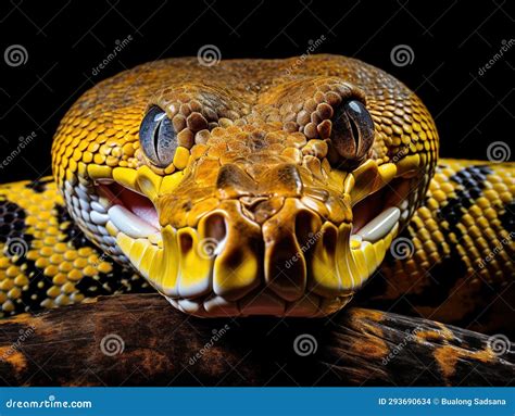 Burmese Python Stock Illustration Illustration Of Black