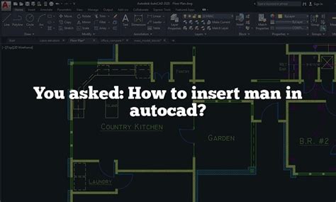 You Asked How To Insert Man In Autocad
