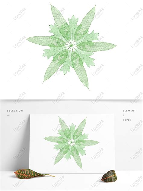 Shading Tree Leaf Pattern Cyan Green Tree Grain Road Leaf Textur
