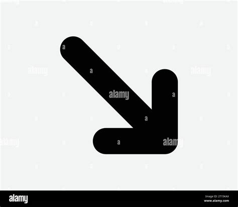 Point Arrow Bottom Right Icon Pointer Lower Conner Here Navigation