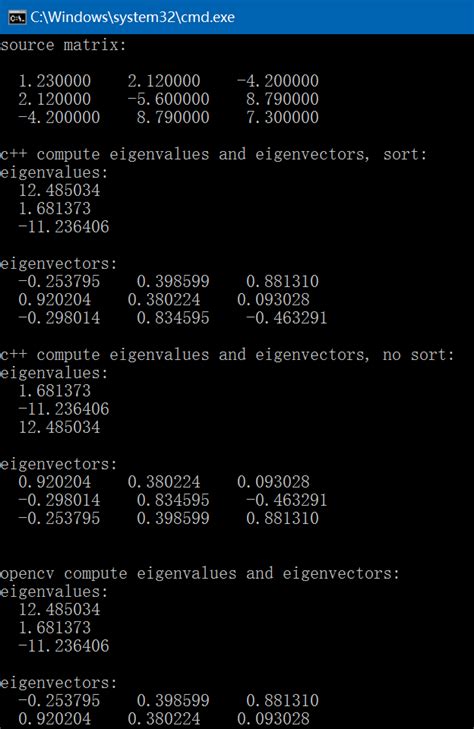 矩阵特征分解介绍及雅克比jacobi方法实现特征值和特征向量的求解copencveigeneigen 雅可比矩阵 Csdn博客