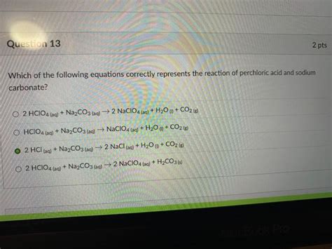 Solved Which Of The Following Equations Correctly Represents Chegg