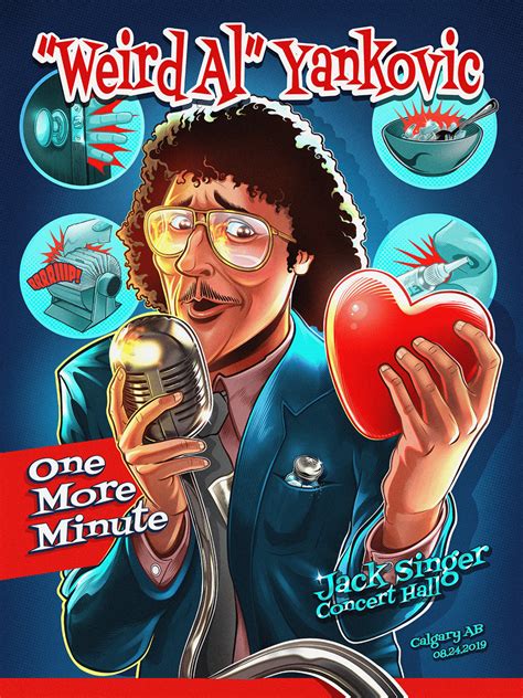 Weird Al Yankovic Gig Poster Calgary Ab Preorder Zombie Yeti