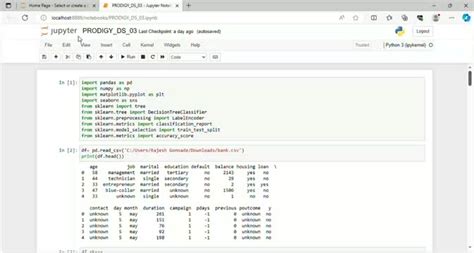 Sakshi Nimje On Linkedin Task Prodigyinfotechinternship Data