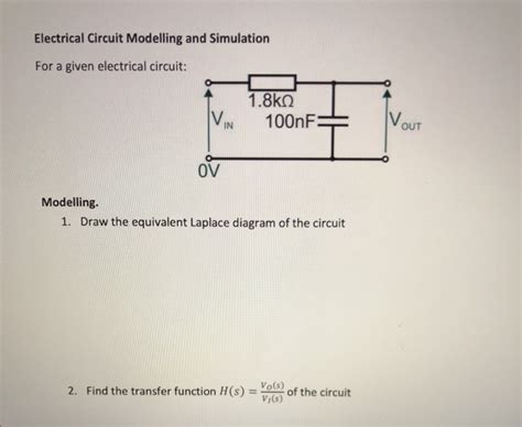 solved electrical circuit modelling and simulation for a