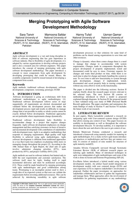 Pdf Merging Prototyping With Agile Software Development Methodology