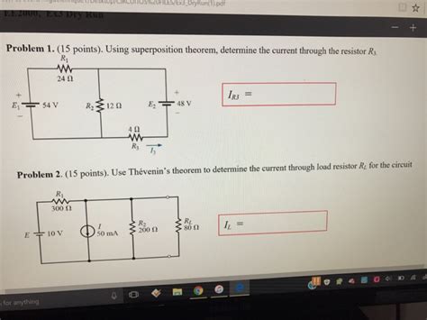 Solved Using Superposition Theorem Determine The Current