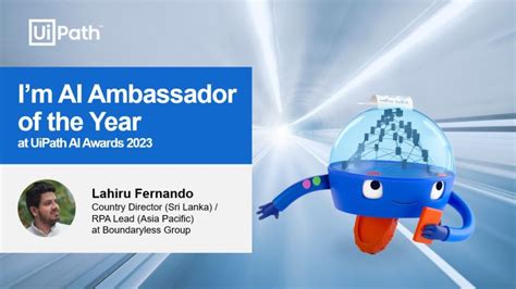 Lahiru Fernando On Linkedin Ai Ambassadors Awards Congratulations Uipath Uipathcommunity