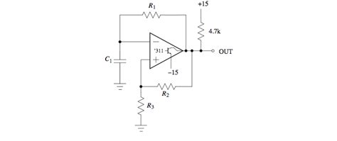 Solved 4 A 311 Comparator Is Connected As A Relaxation