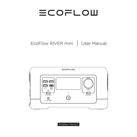 Ecoflow River Mini Wireless Portable Power Station Manual