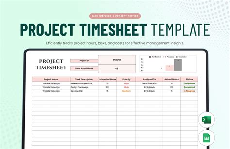 Yearly Timesheet Template Excel